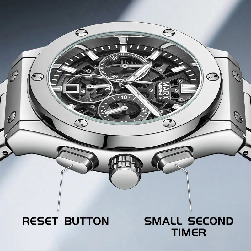 Quartz Chronograph Watch for Men | Mark Fairwhale CHRONAX FW-5037 ...